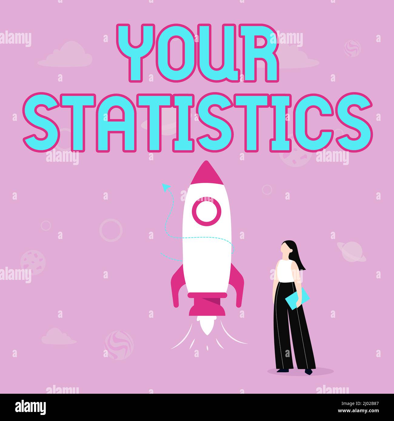 Writing displaying text Your Statistics. Internet Concept Your ...