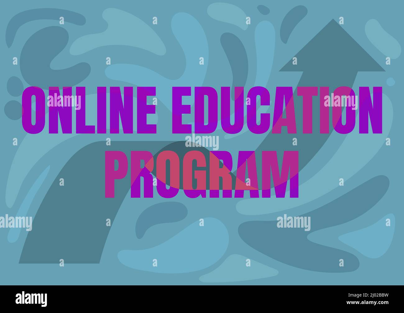 Text caption presenting Online Education Program. Business overview ...