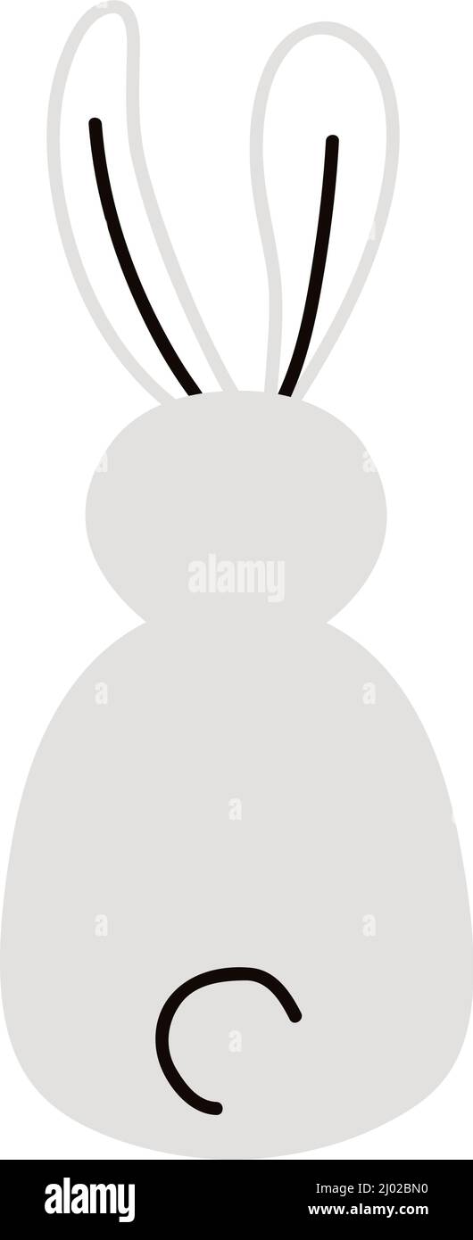 Back wild rabbit Stock Vector Images - Alamy