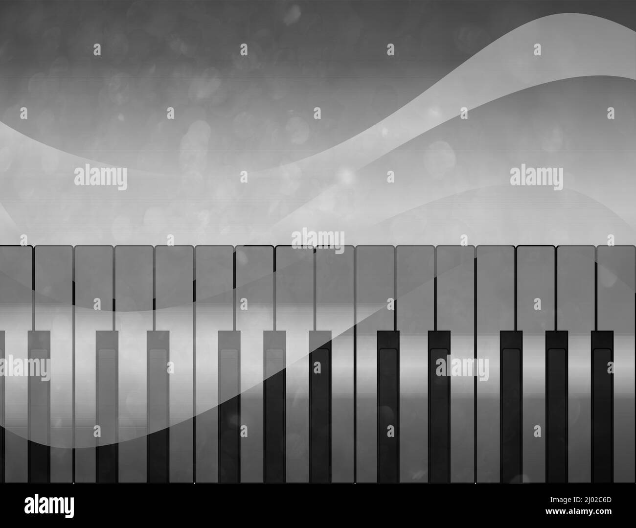 A musical piano key background in grey shades Stock Photo - Alamy