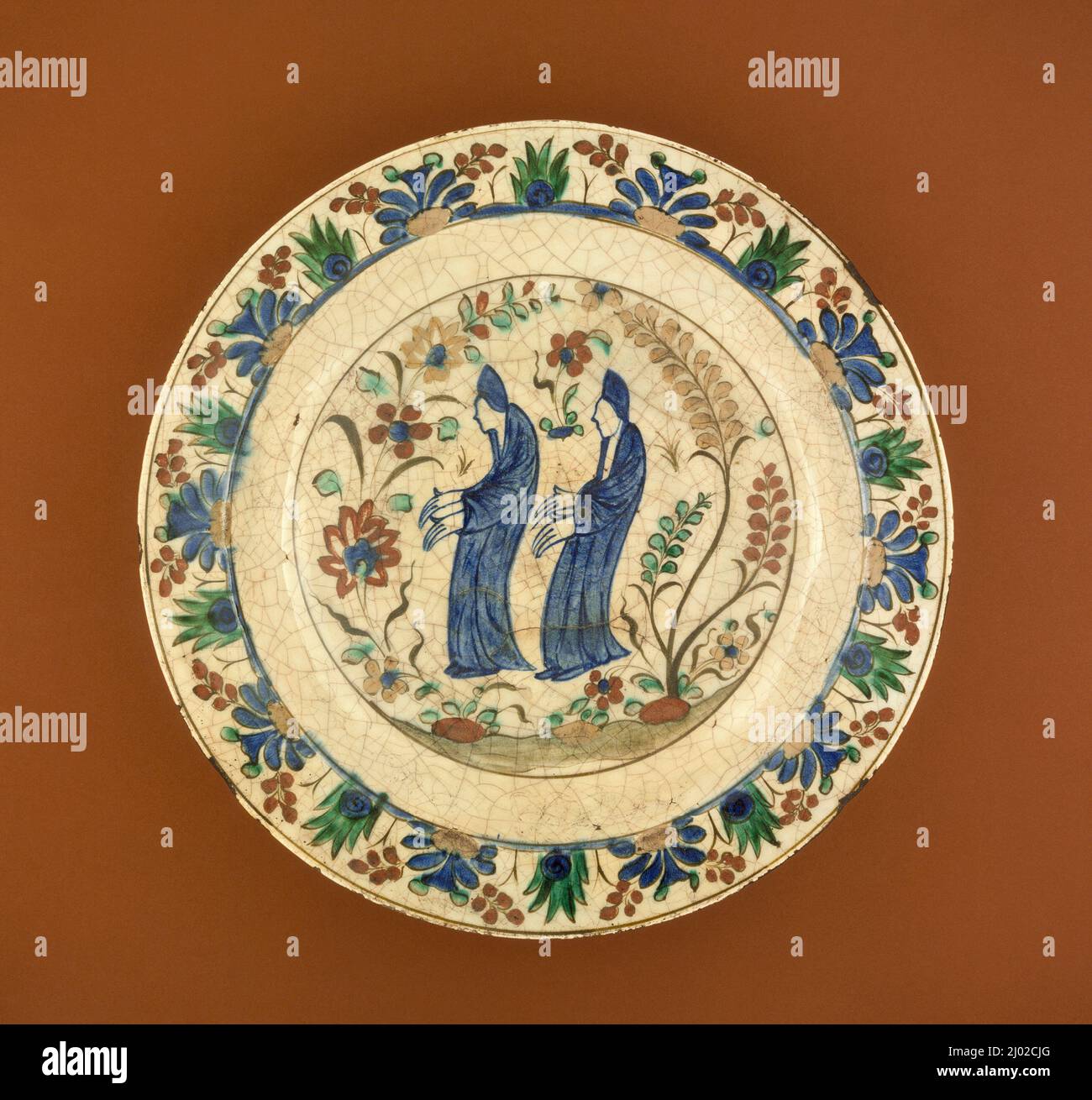 Plate. Northwestern Iran, probably Kubachi, 17th century. Ceramics ...