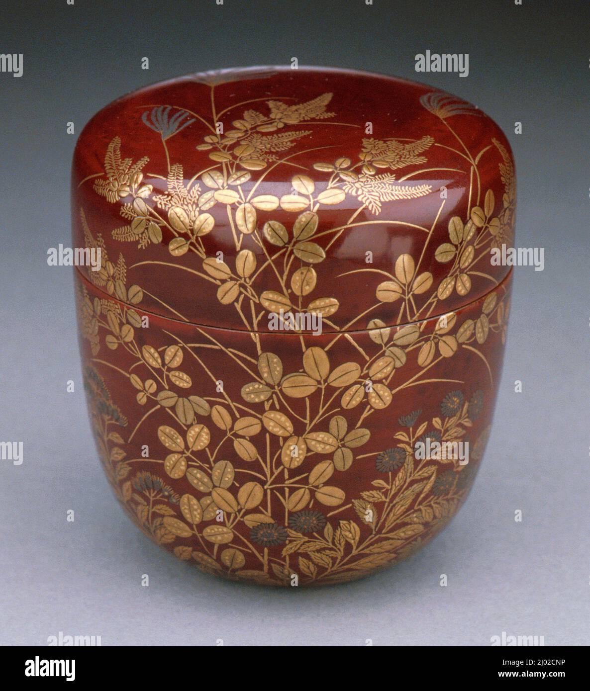 Covered Tea Carrier with Design of Autumn Grasses. Anonymous. Japan ...