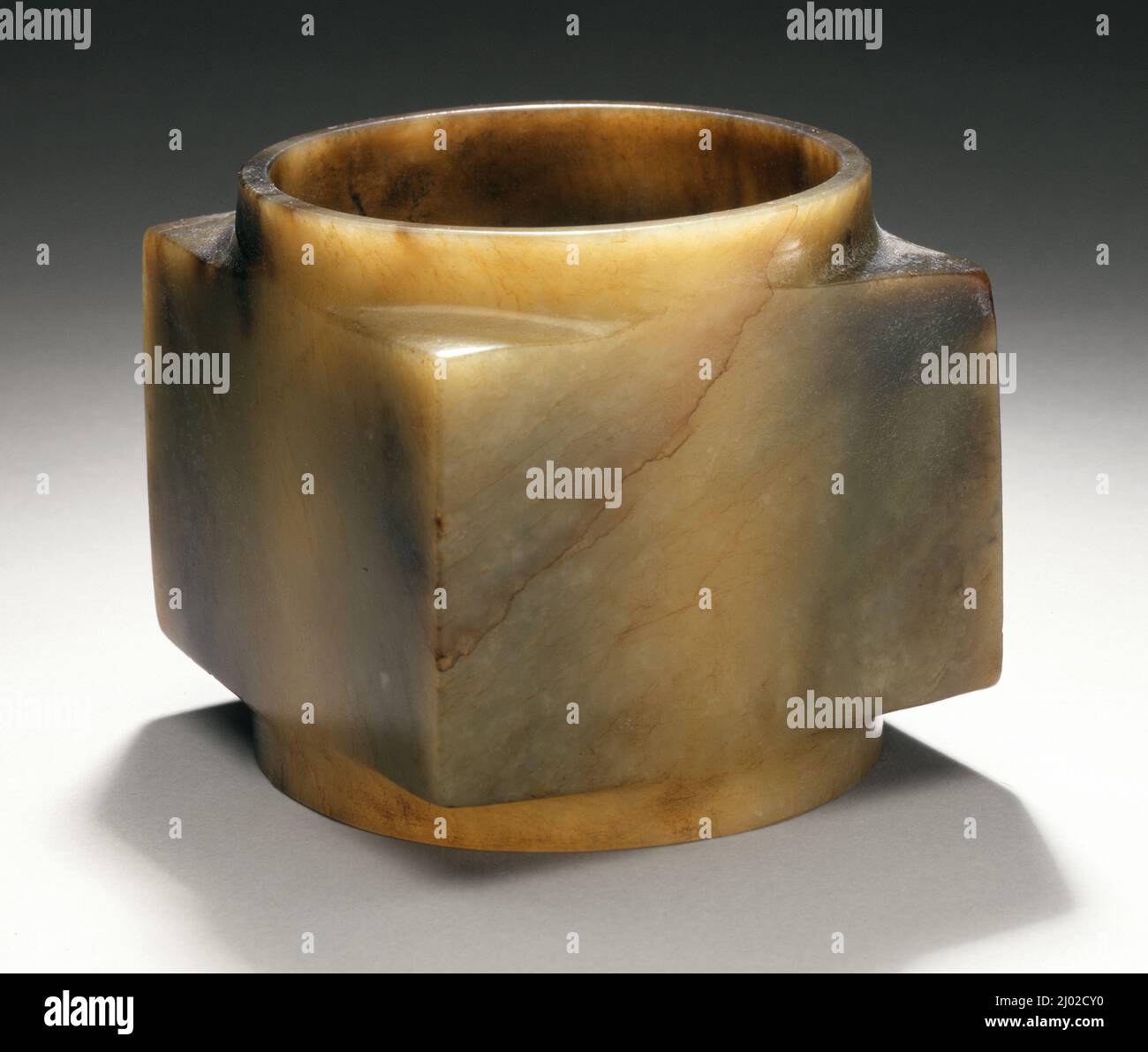 Ritual Tube (Cong). China, probably Henan Province, Late Shang dynasty ...