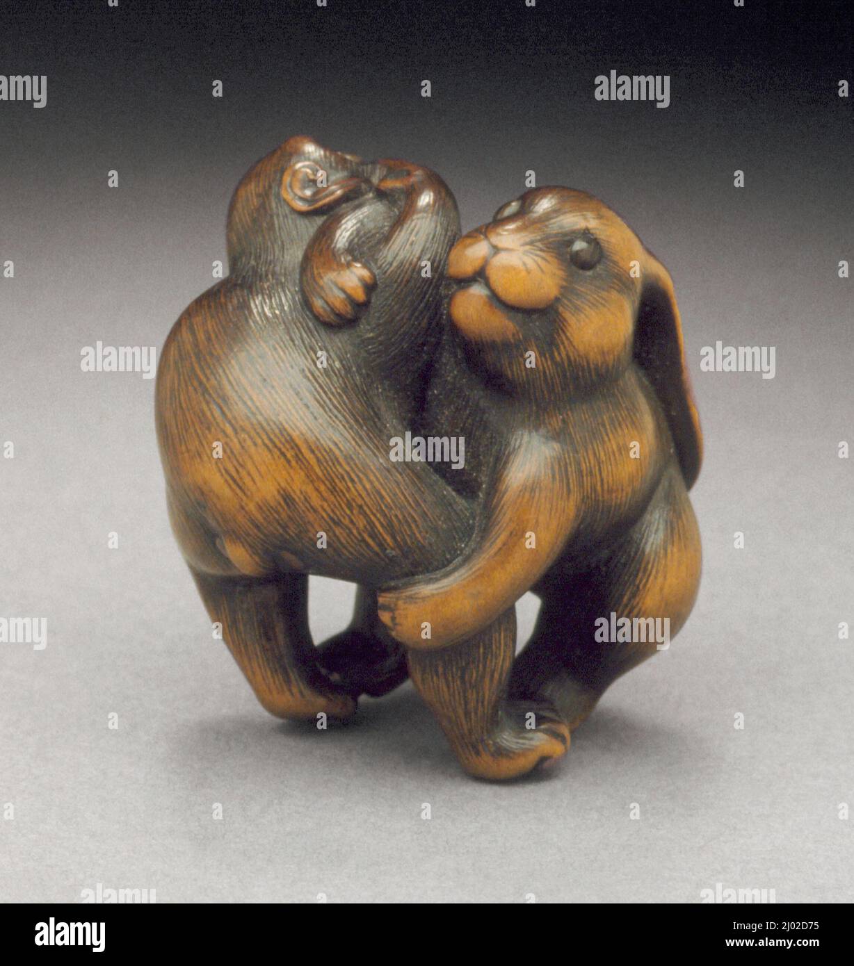 Monkey and Rabbit Sumo Match. Naitō Toyomasa (Japan, 1773-1856). Japan ...