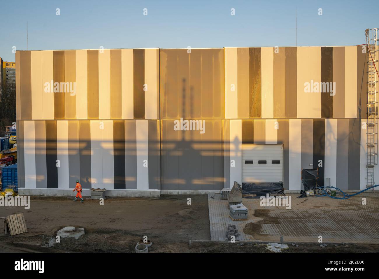 Construction site of a modern logistics center Stock Photo - Alamy