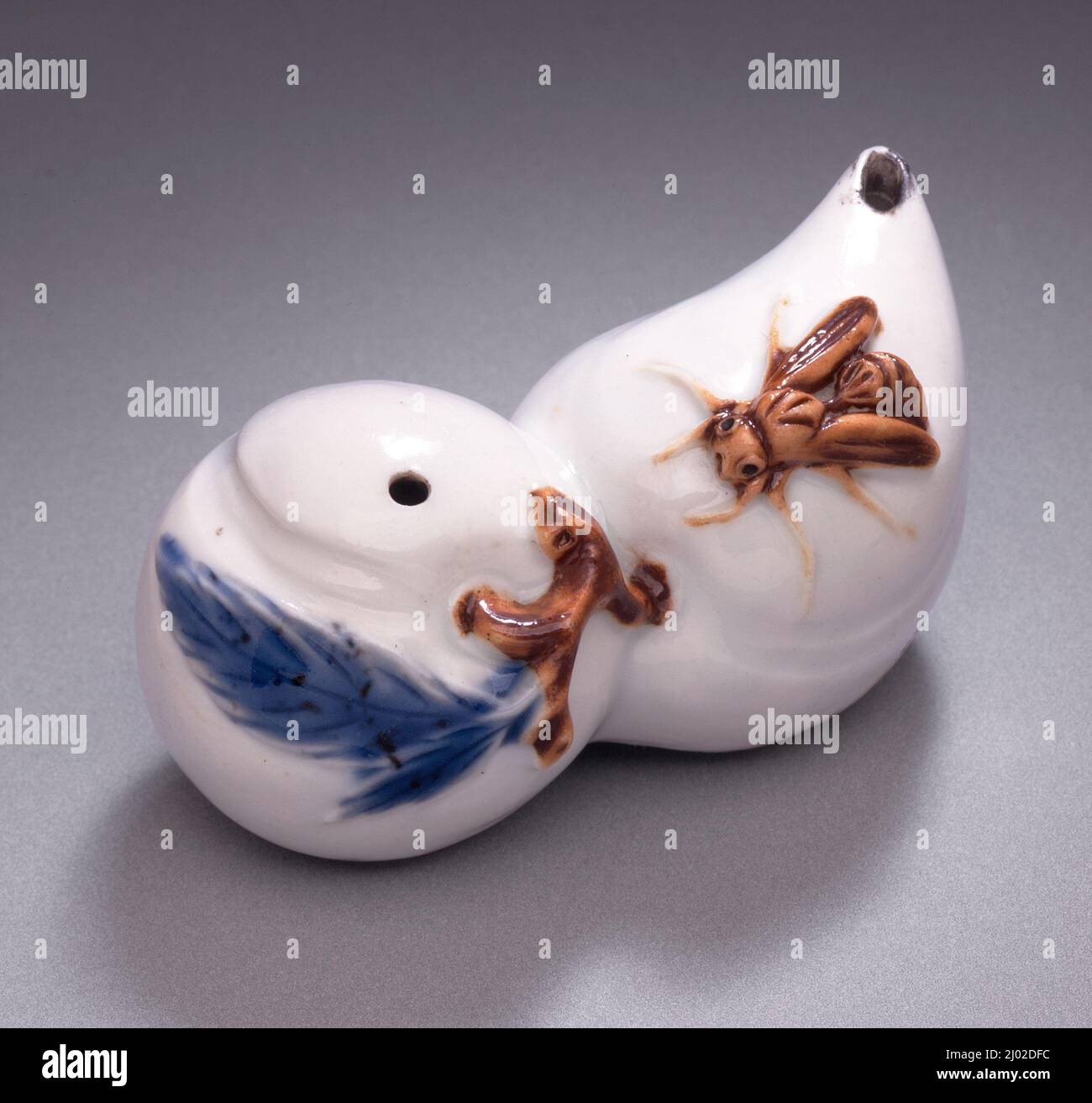 Water Dropper for Calligraphy in the Form of Two Chestnuts and a Wasp ...