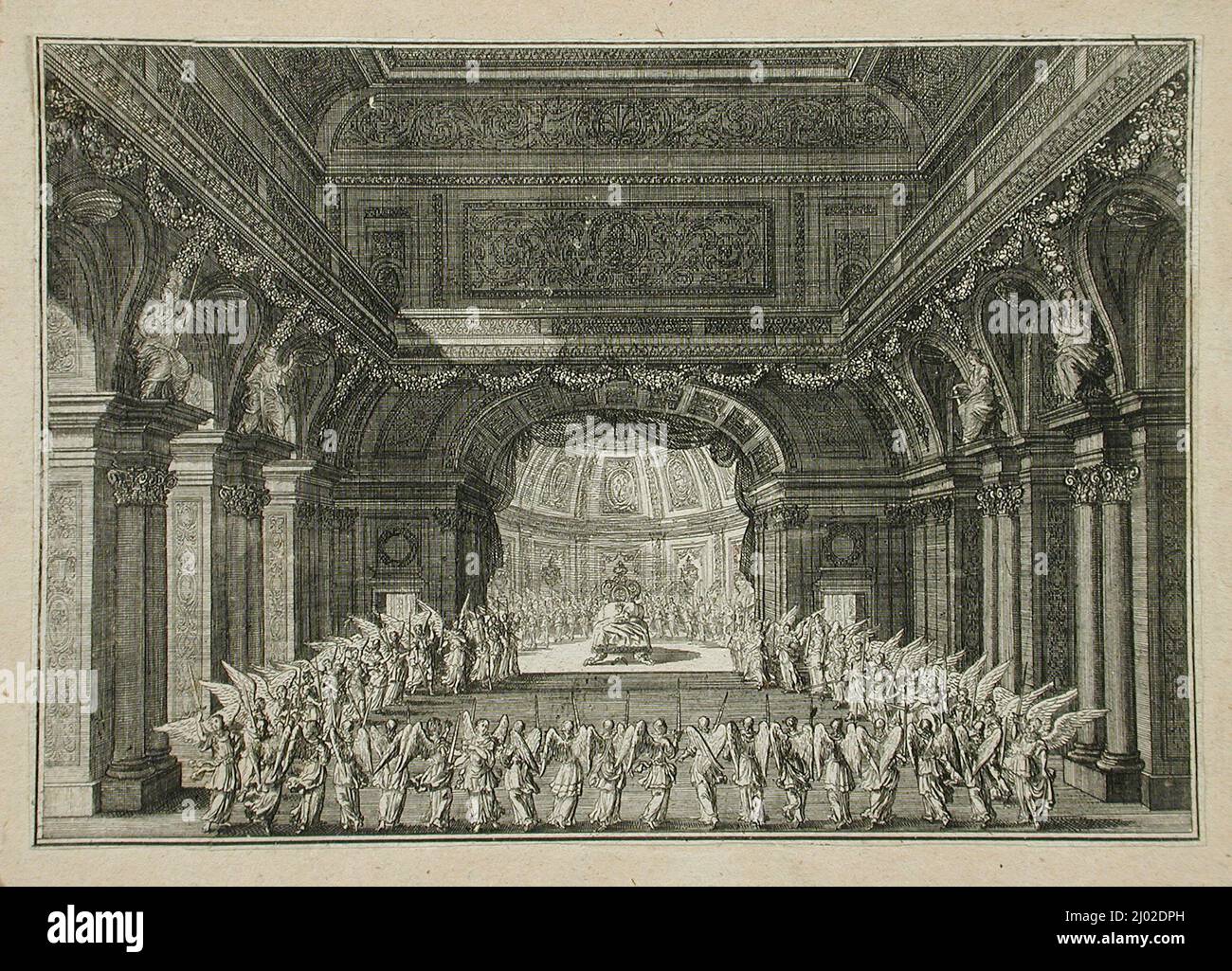 Angels Surrounding a Royal Personage in Bed. 18th century. Prints ...