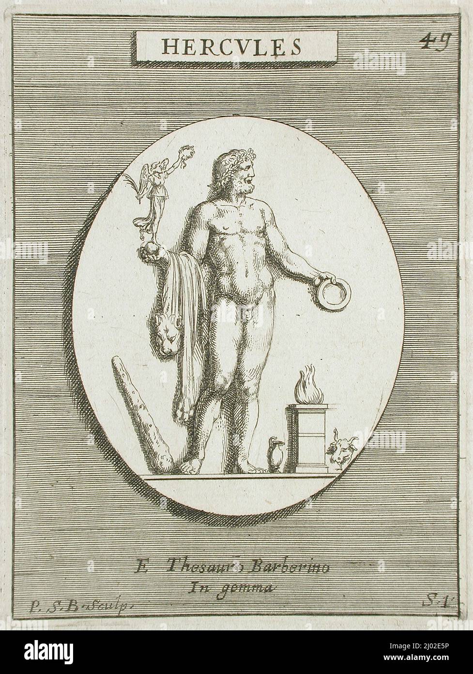 Hercules. Pietro Sante Bartoli (Italy, Perugia, 1635-1700). Italy, 17th ...