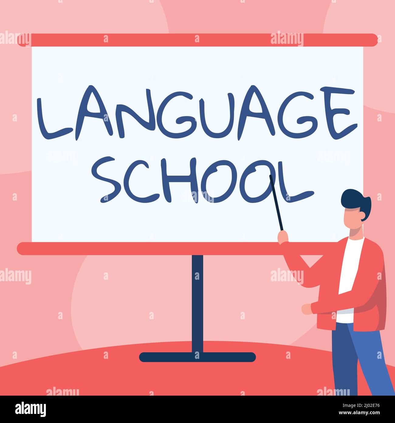 Text sign showing Language School. Conceptual photo educational ...