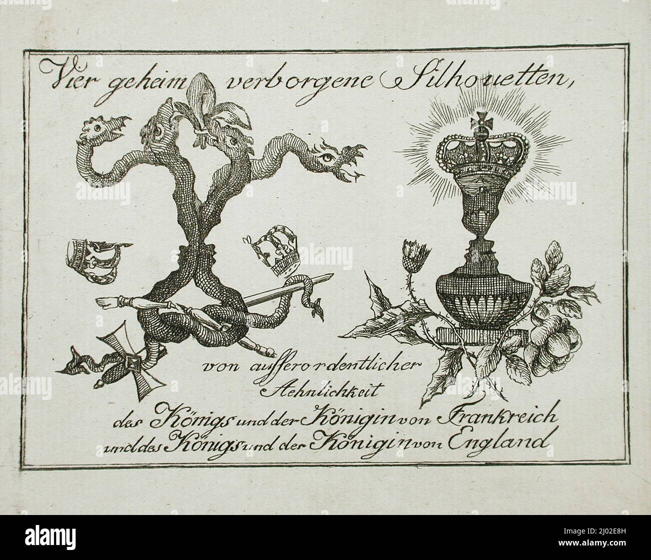 Four Secret Silhouettes Related to the Crowns of France and England ...