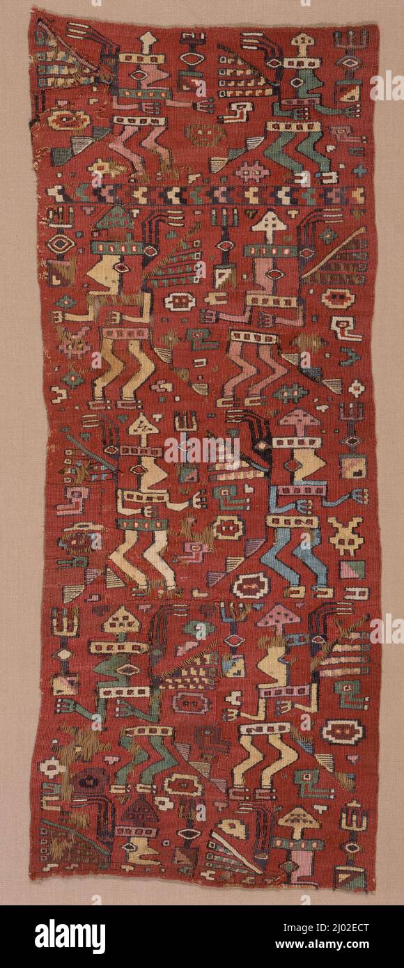 Textile Panel Fragment. Peru, North Coast, Wari-related, 800-1200 ...