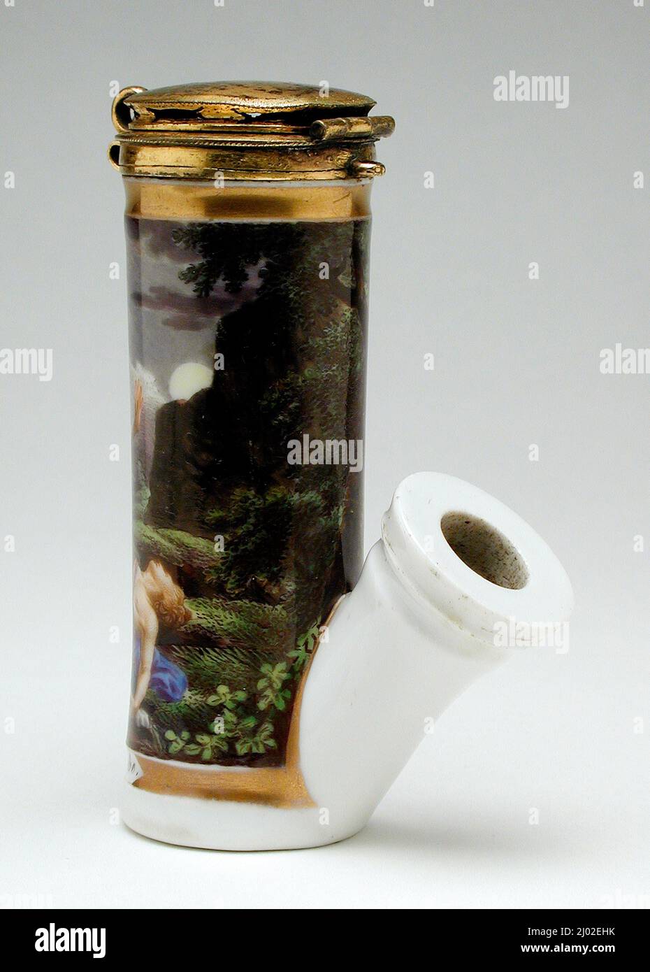 Pipe bowl. Bohemia, 19th century. Tools and Equipment; pipes. Porcelain ...