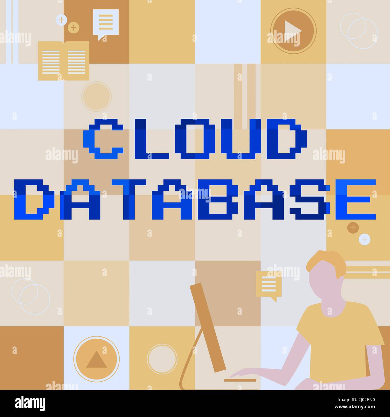 Writing Displaying Text Cloud Database Business Approach Optimized Or