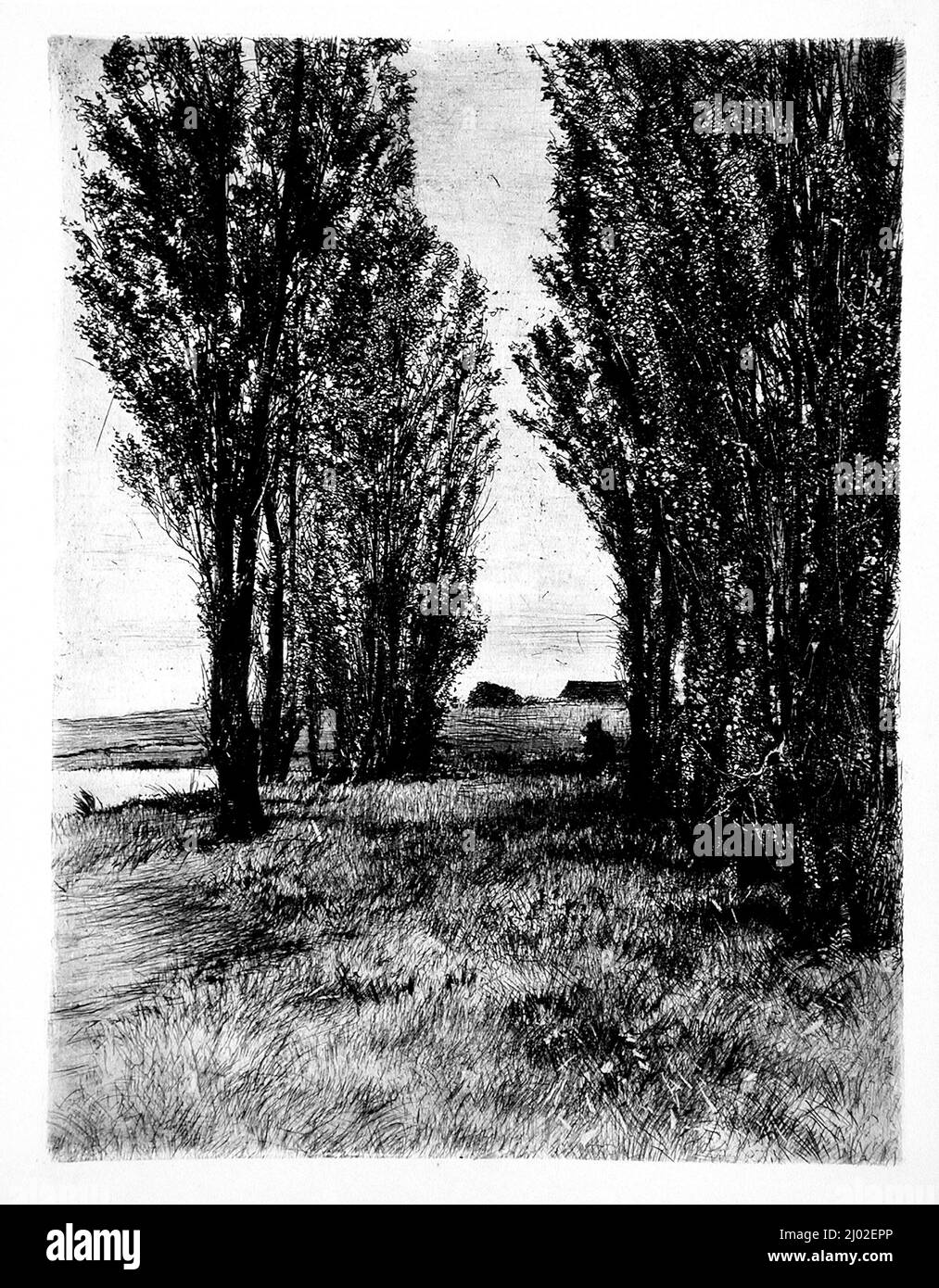 Landscape. Peter Halm (Germany, Mainz, 1854-1923). Germany, circa 1896 ...