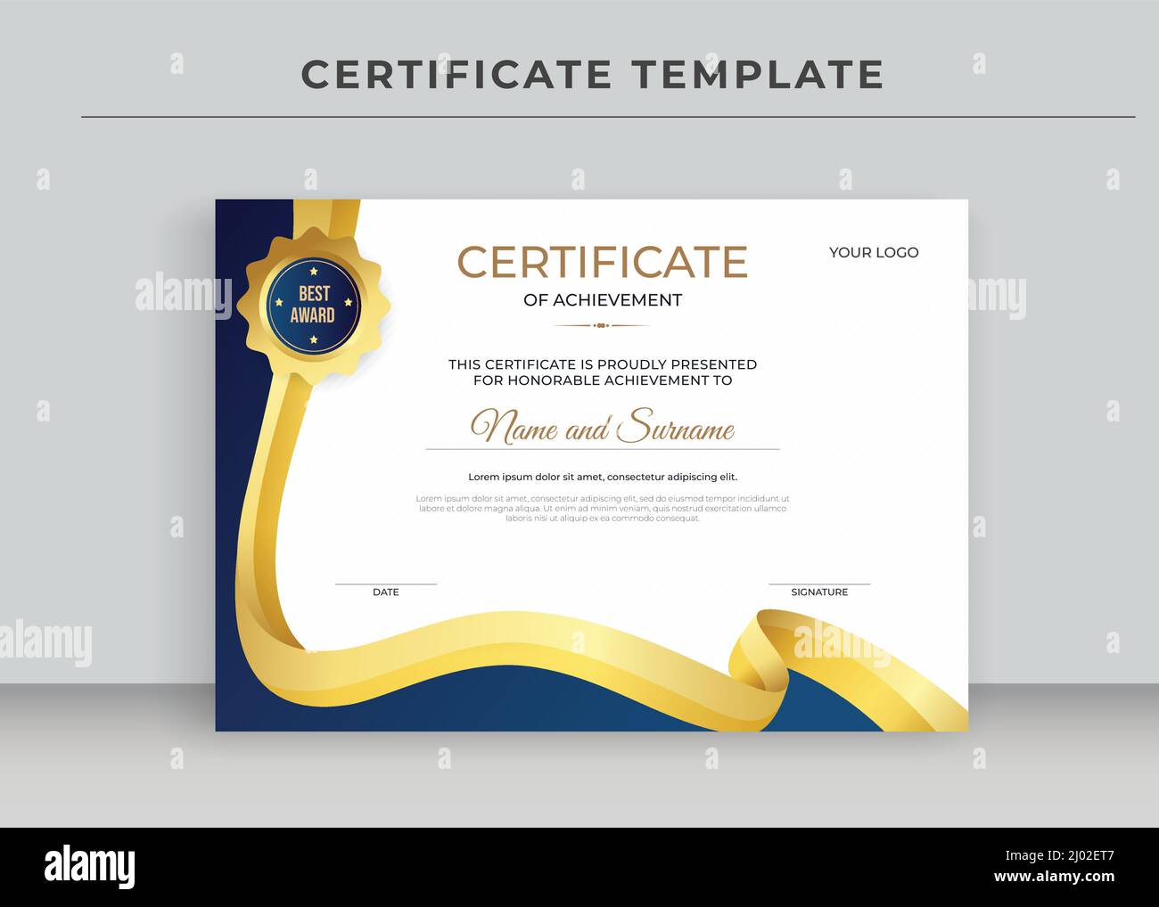 Certificate of Appreciation template, Certificate of achievement ...