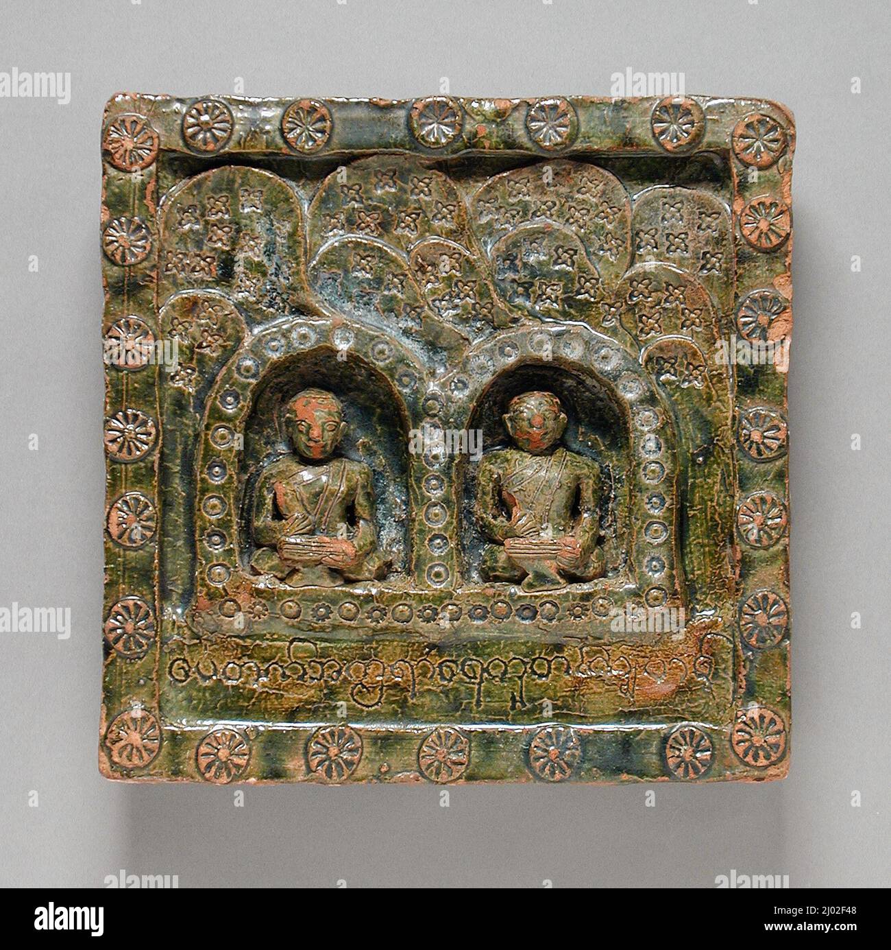Monks in Mountain Caves Copying Sacred Texts. Burma (Myanmar), Mandalay ...