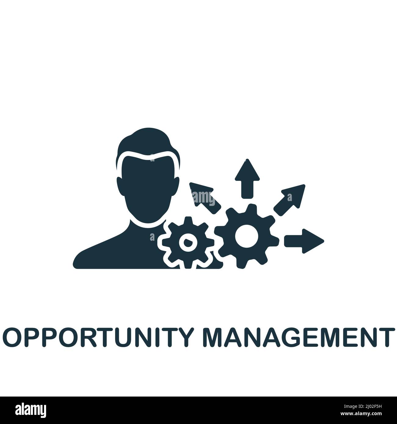 Opportunity Management icon. Monochrome simple icon for templates, web ...