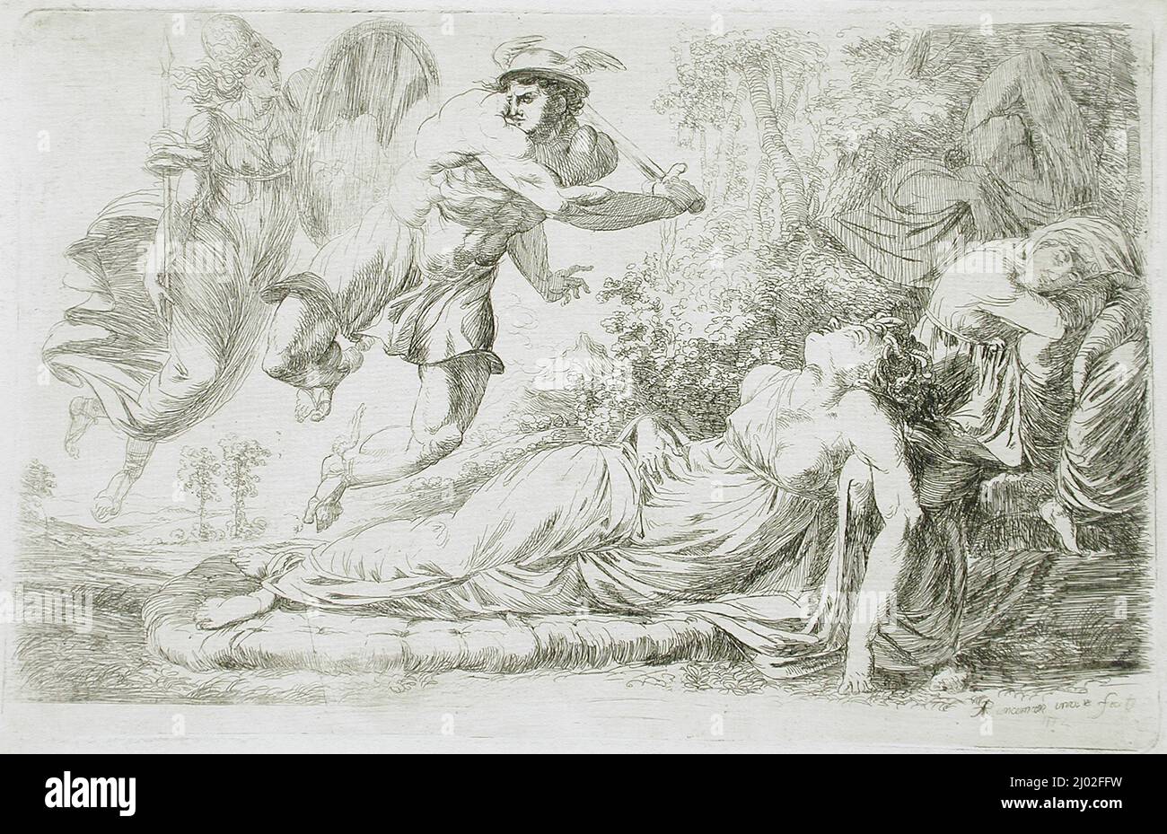 Perseus Slaying Medusa. Alexander Runciman (Scotland, Edinburgh, 1736 ...