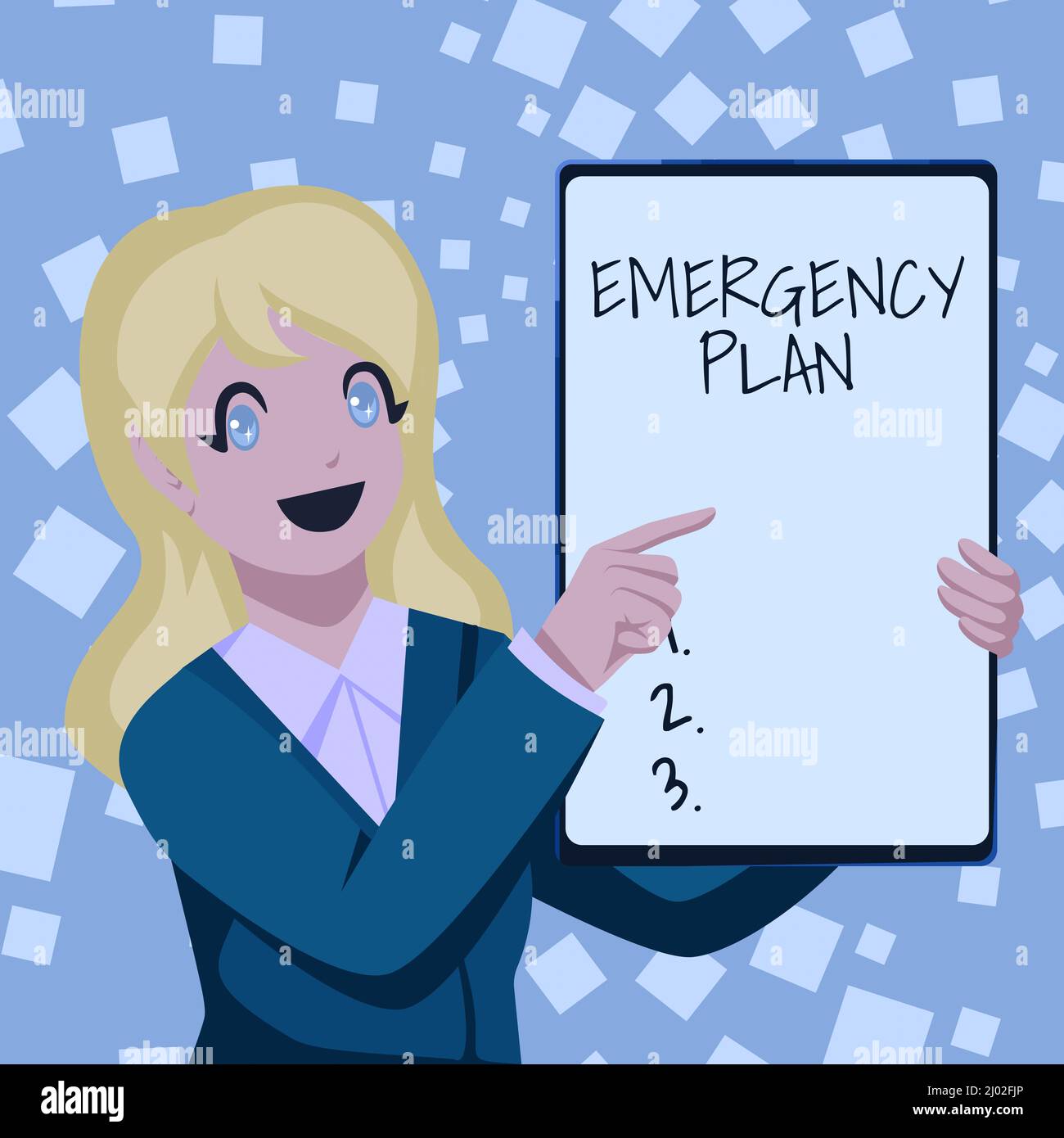 Conceptual display Emergency Plan. Conceptual photo Procedures for ...