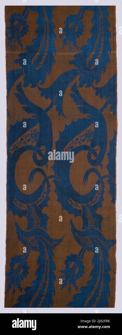 Textile Length. France, circa 1700. Textiles; textile lengths. Silk ...