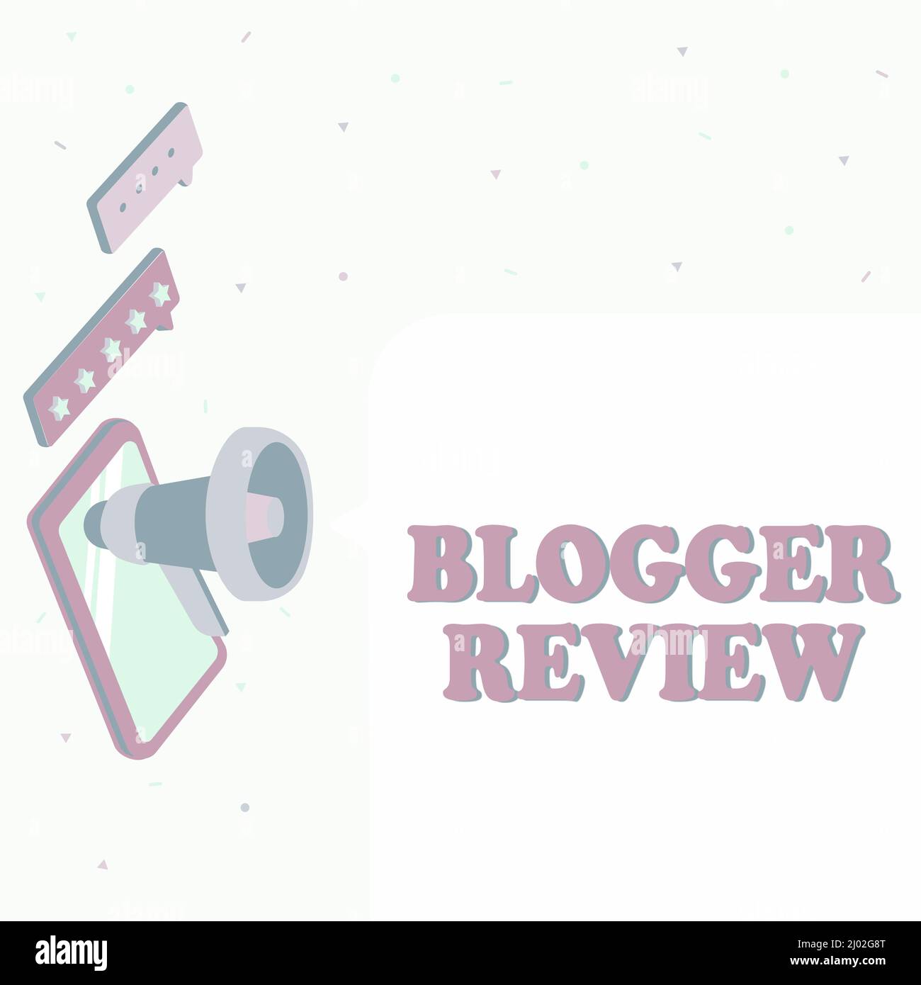 Text showing inspiration Blogger Review. Concept meaning making a ...