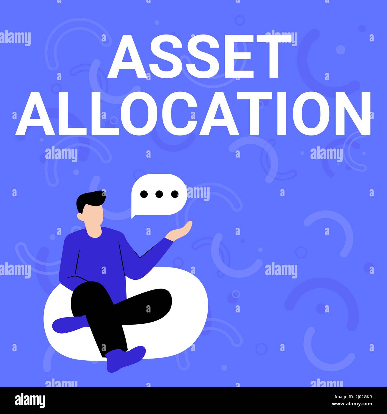 Conceptual caption Asset Allocation. Concept meaning proportion and ...