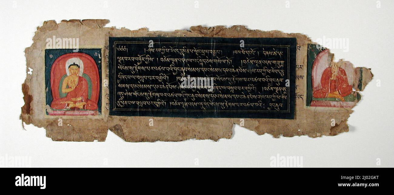 Title Page from a Kanjur (Buddhist Canon). Western Tibet (?), 12th-17th ...