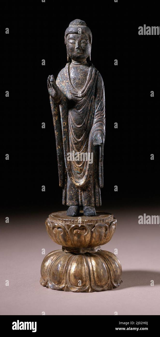 Standing Buddha. Korea, Unified Silla Kingdom (676-935), late 7th-8th ...