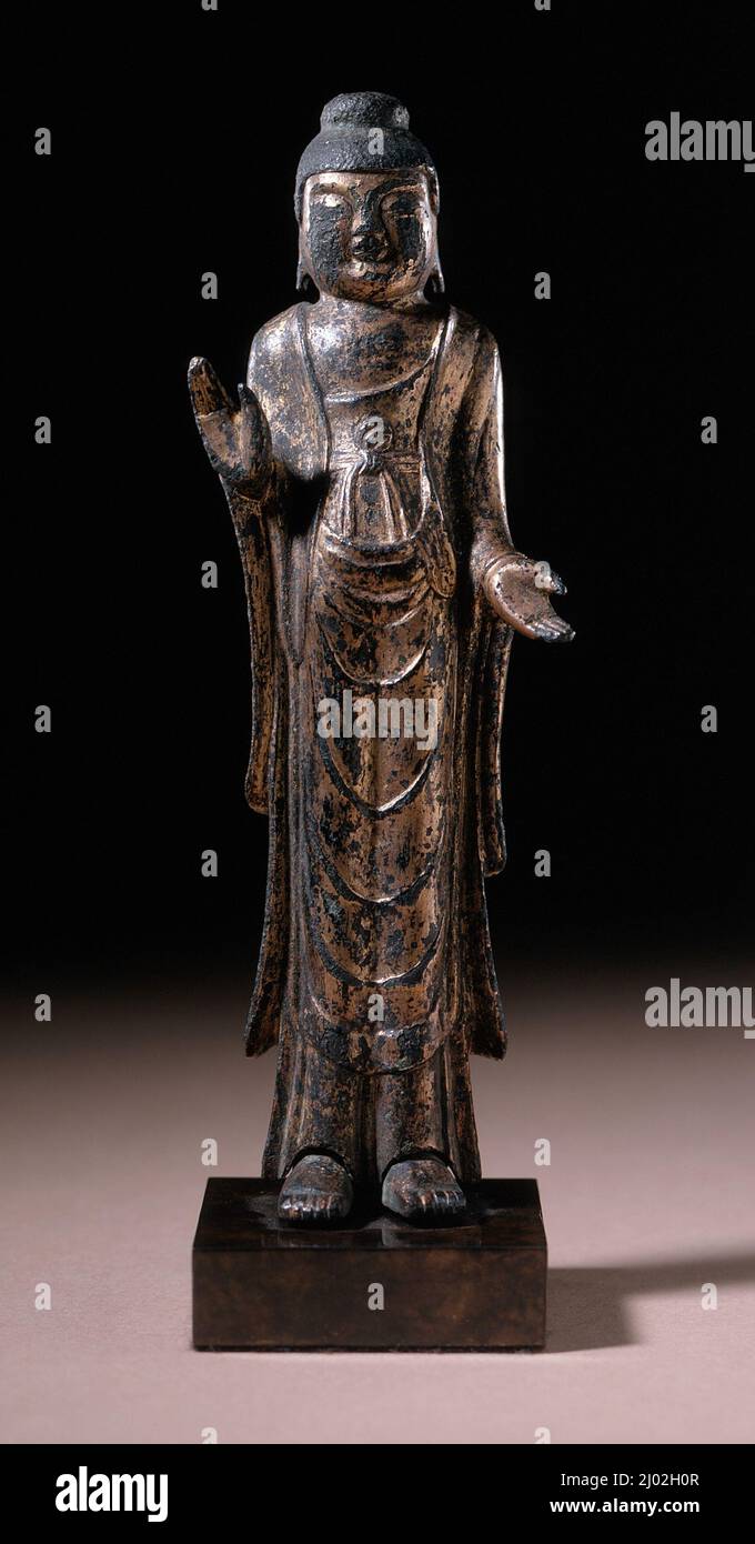 Standing Buddha. Korea, Unified Silla Kingdom (676-935), 9th-early 10th ...