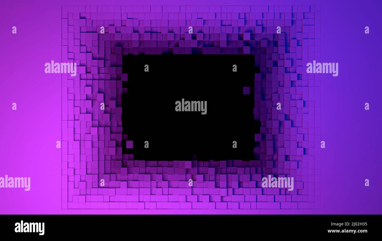 3d cube abstract background. Colored grid cubes texture digital ...