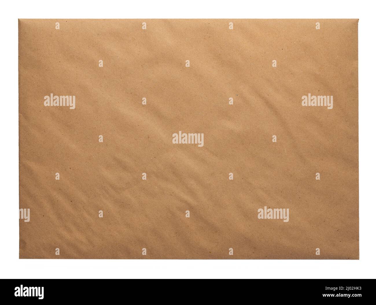 Recycled craft paper envelope isolated white background Stock Photo - Alamy