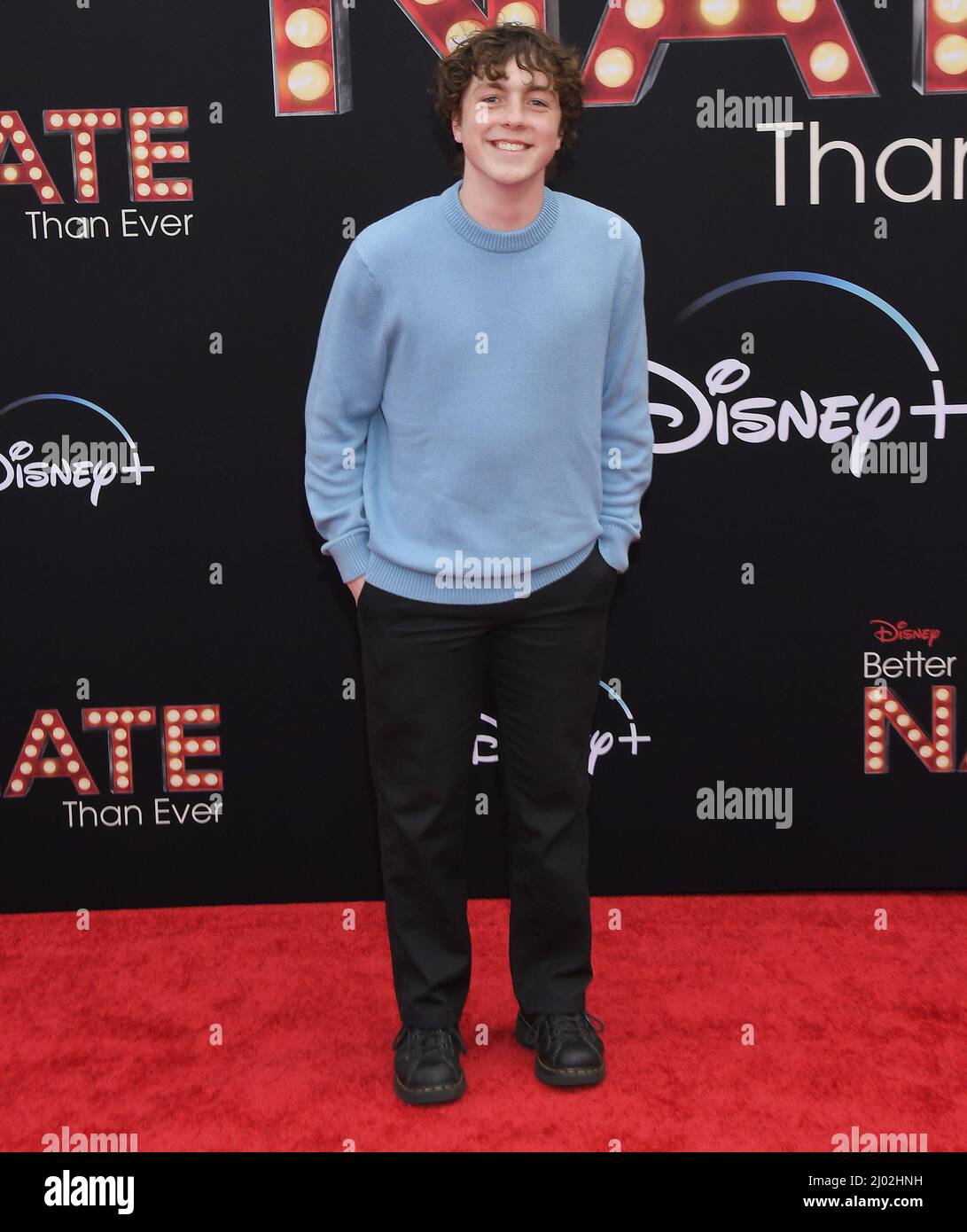 Hollywood, CA, US, March 15, 2022. Matthew Nichols arrives at Disney's ...