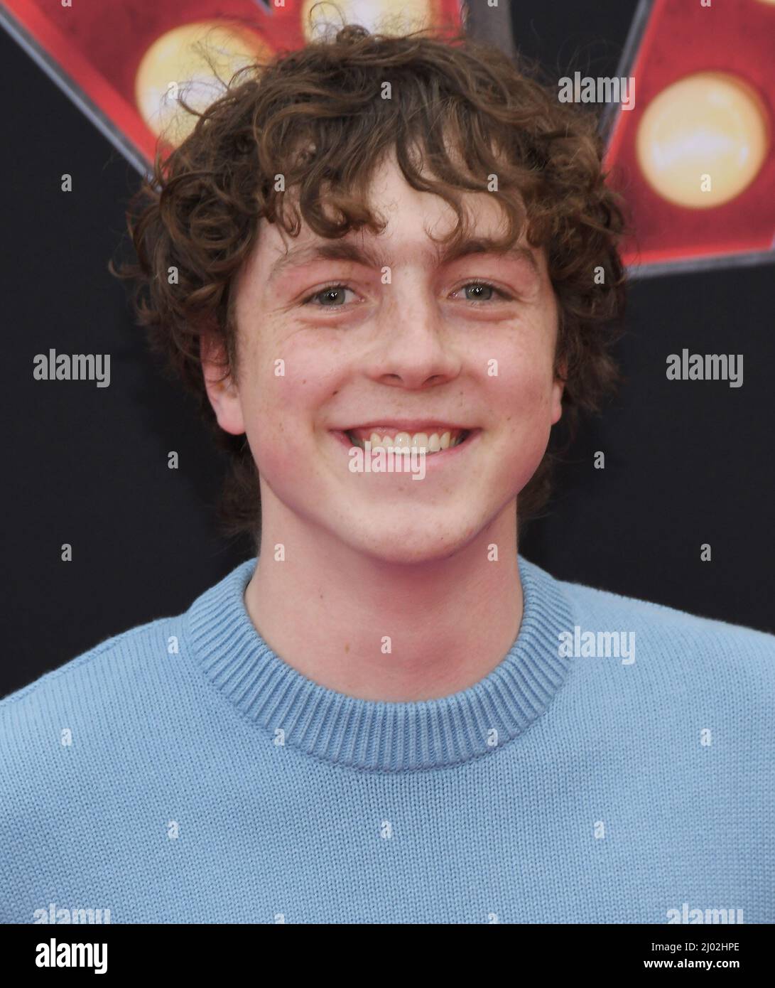 Hollywood, CA, US, March 15, 2022. Matthew Nichols arrives at Disney's ...