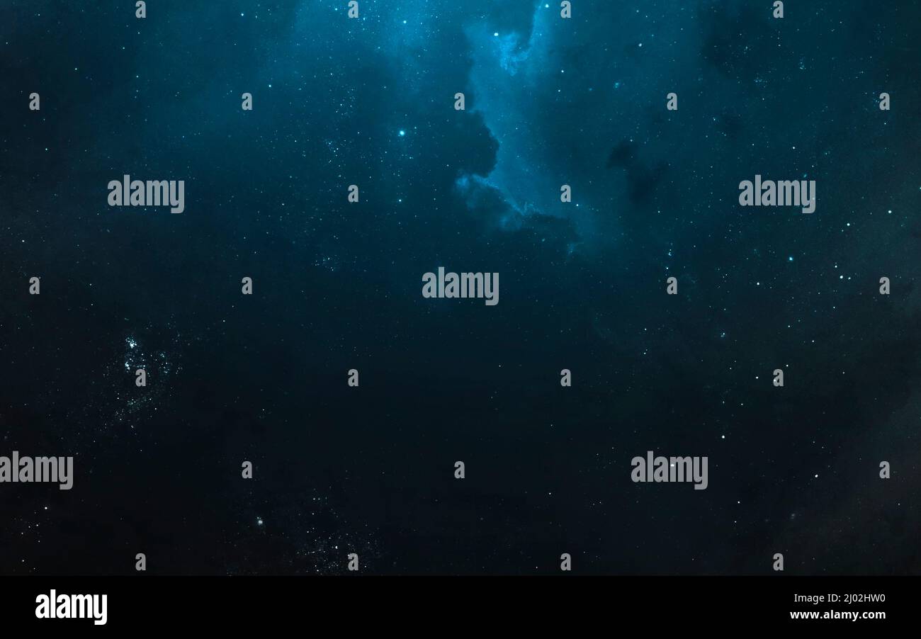 Nebula, starfield, cluster of stars in deep space. Science fiction art ...