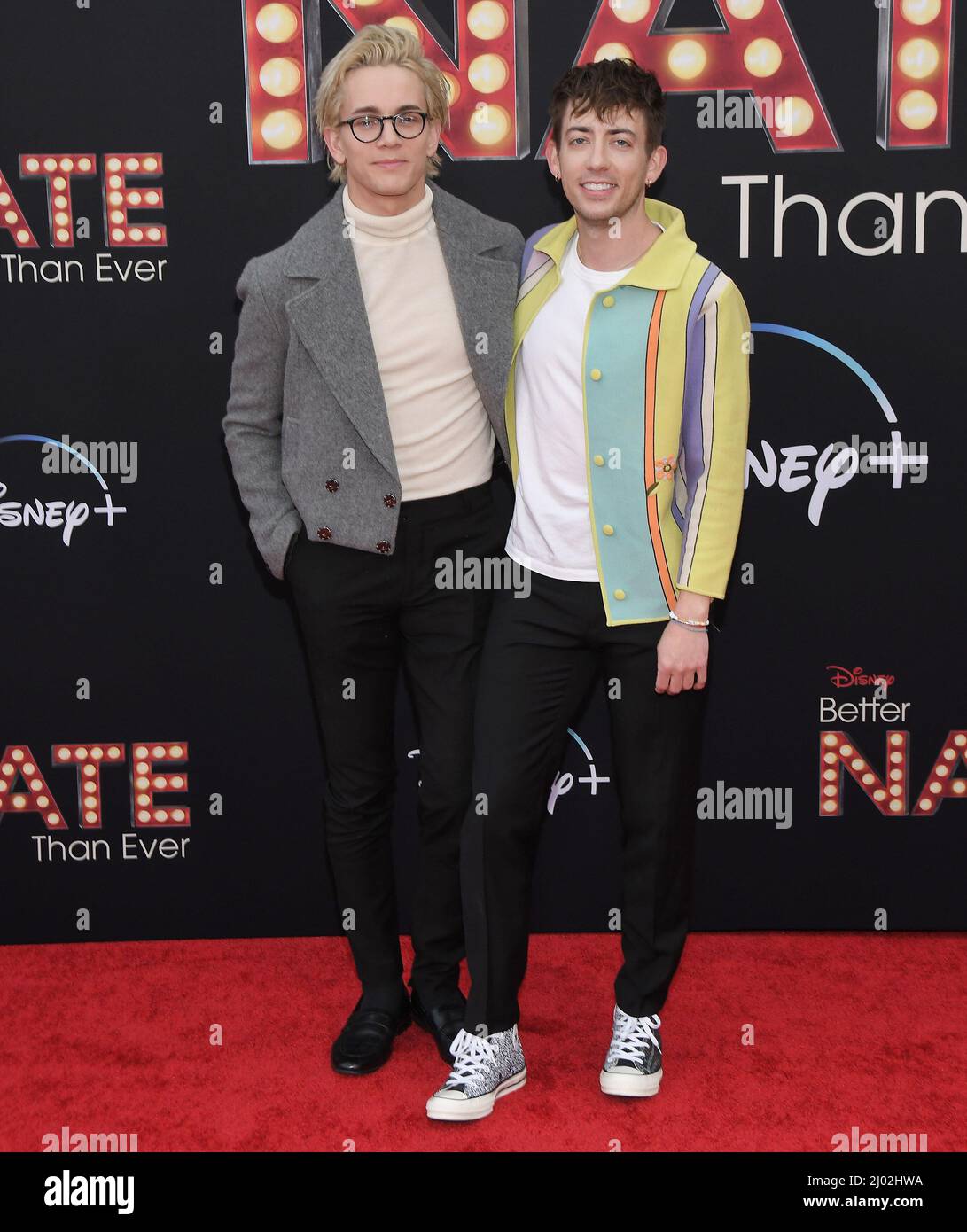 Hollywood, CA, US, March 15, 2022. (L-R) Austin McKenzie and Kevin ...