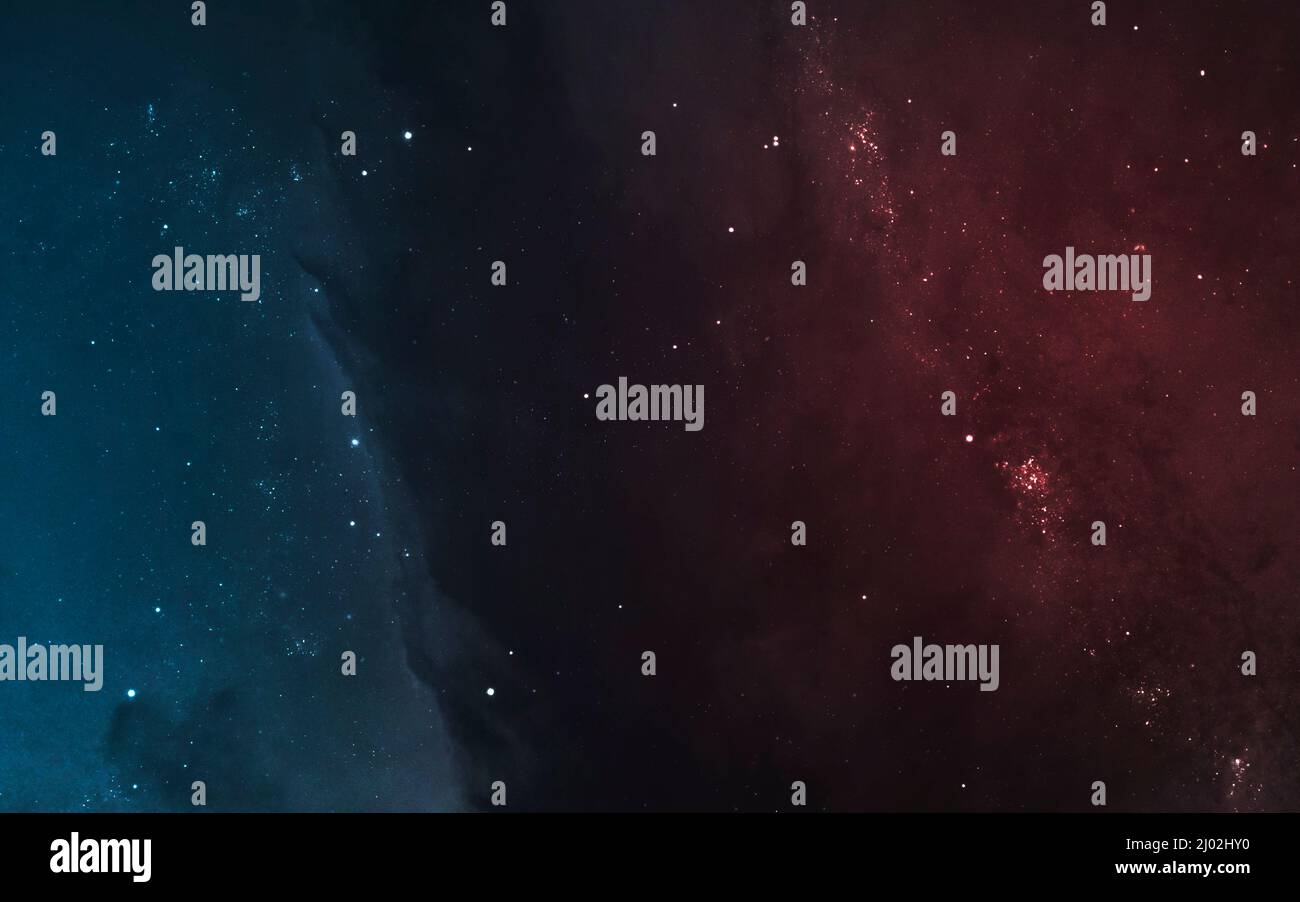 Nebula, starfield, cluster of stars in deep space. Science fiction art ...