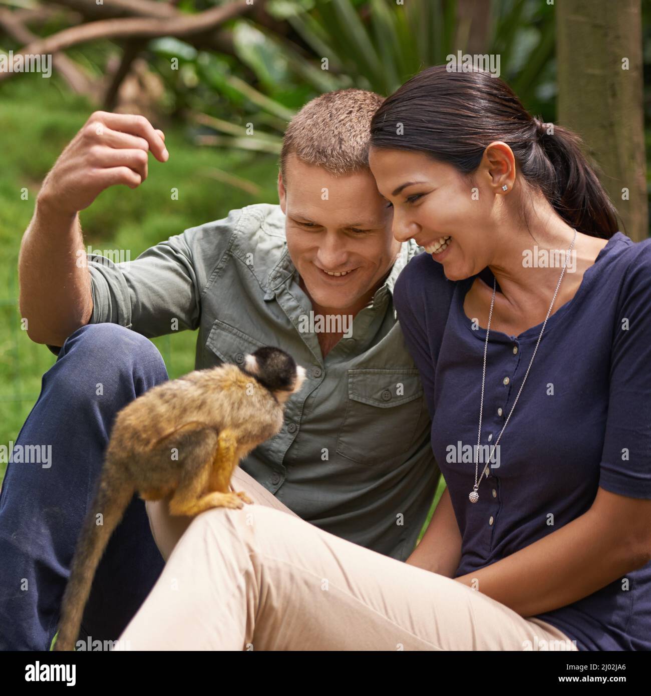 Wildlife touching people hi-res stock photography and images - Alamy