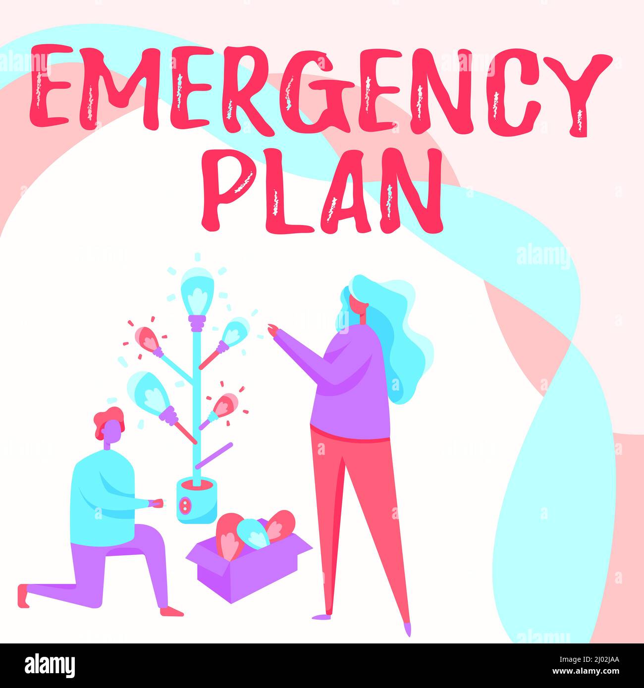 Handwriting text Emergency Plan. Business concept Procedures for ...