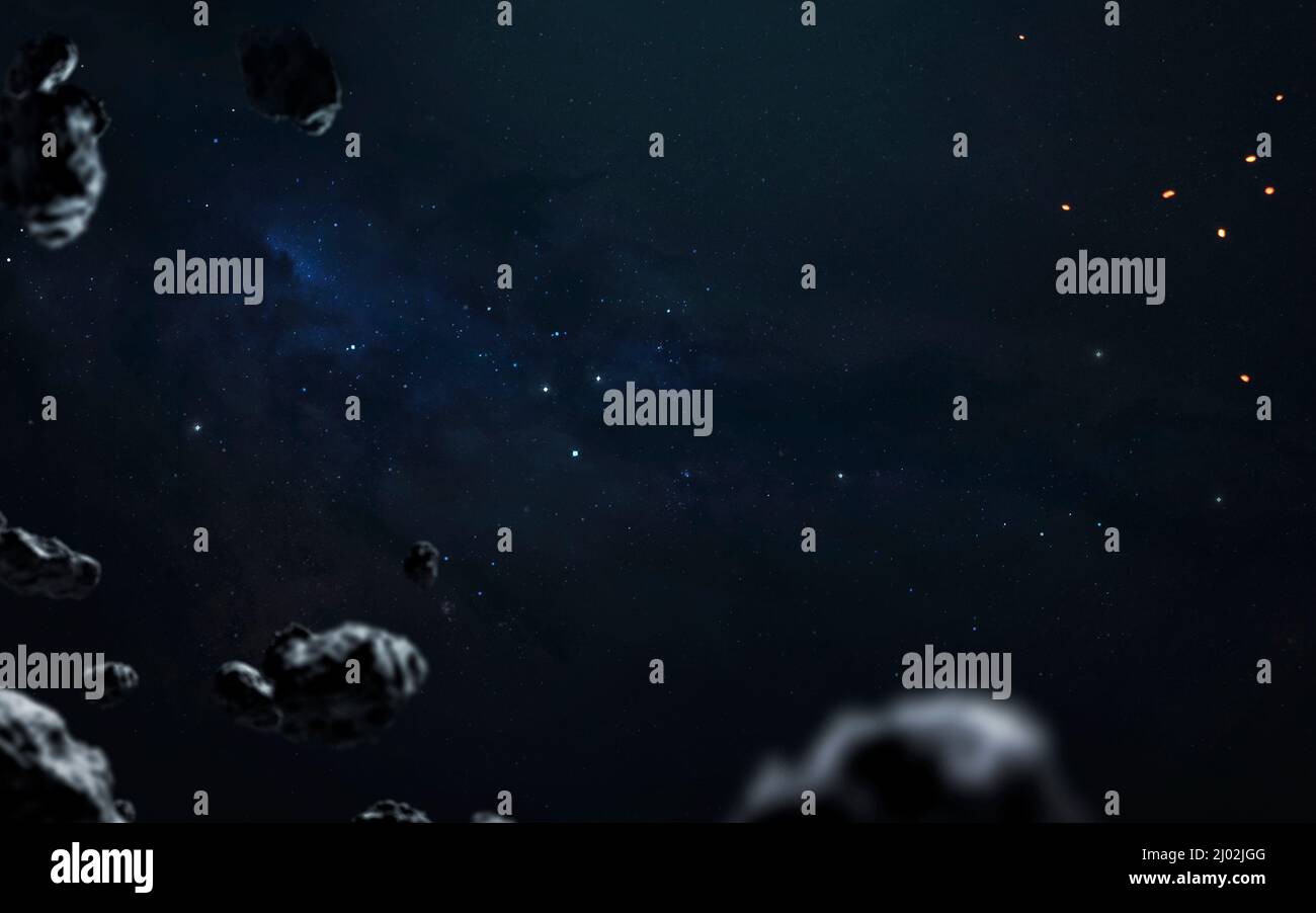 Science fiction visualisation of deep space. Elements of this image ...