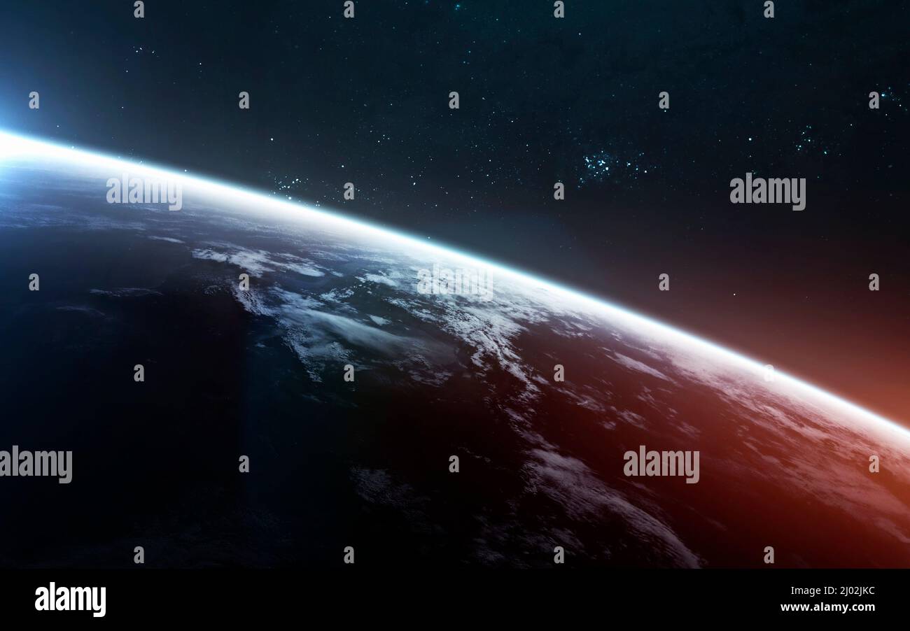 Colors of Earth. Mother nature. Our planet from orbit. Elements of this ...