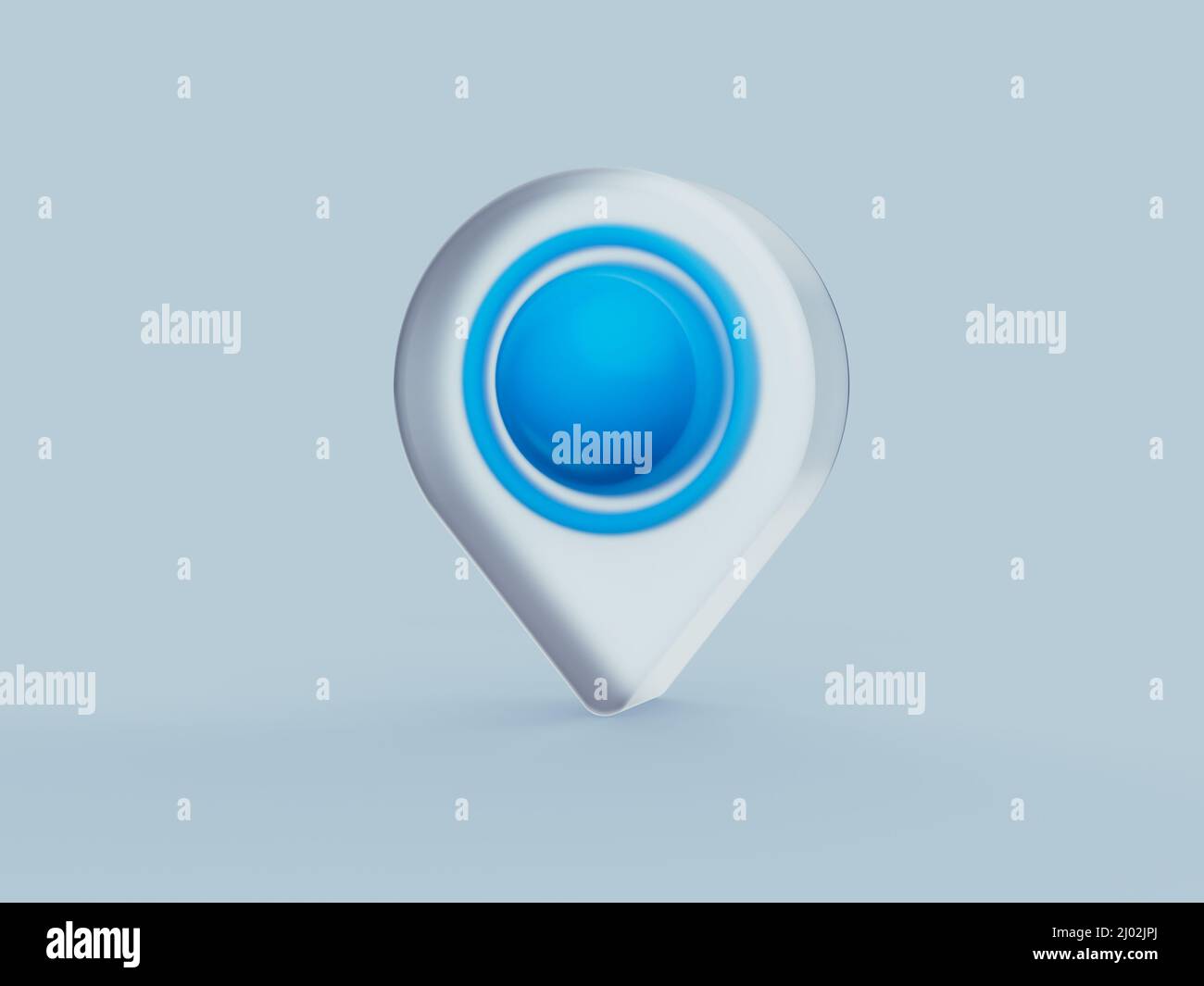 3d illustration of a Location Pin symbol in Glassmorphism style Stock ...