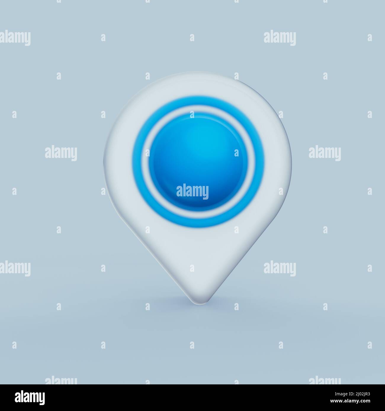 3d illustration of a Location Pin symbol in Glassmorphism style Stock ...