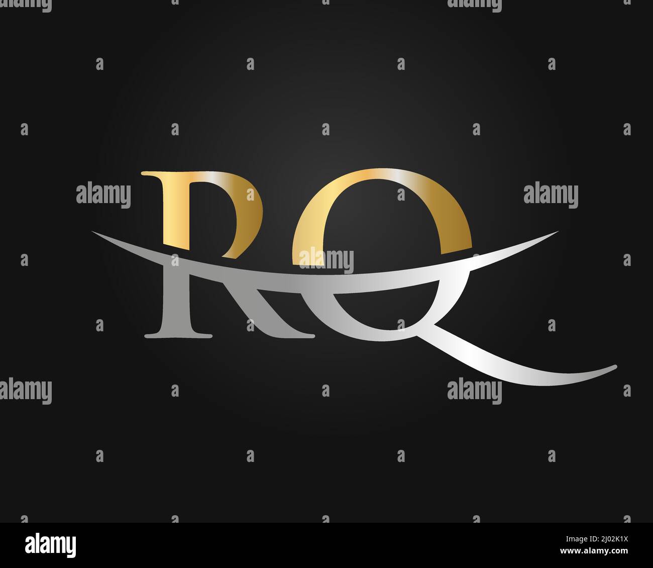 Initial Monogram Letter RQ Logo Design Vector. RQ Logo Design Template ...