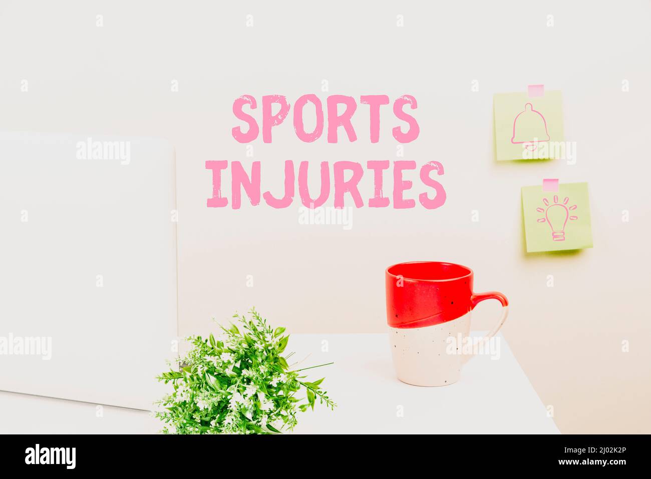 Handwriting text Sports Injuries. Word Written on kinds of injury that ...