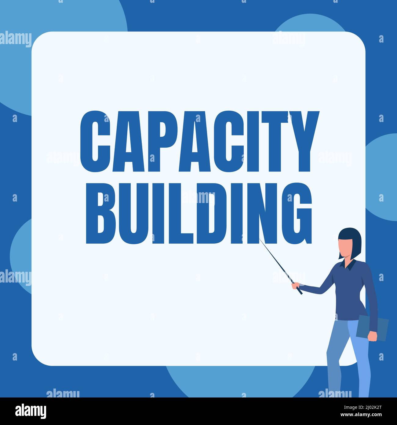 Text caption presenting Capacity Building. Business overview Strengthen ...