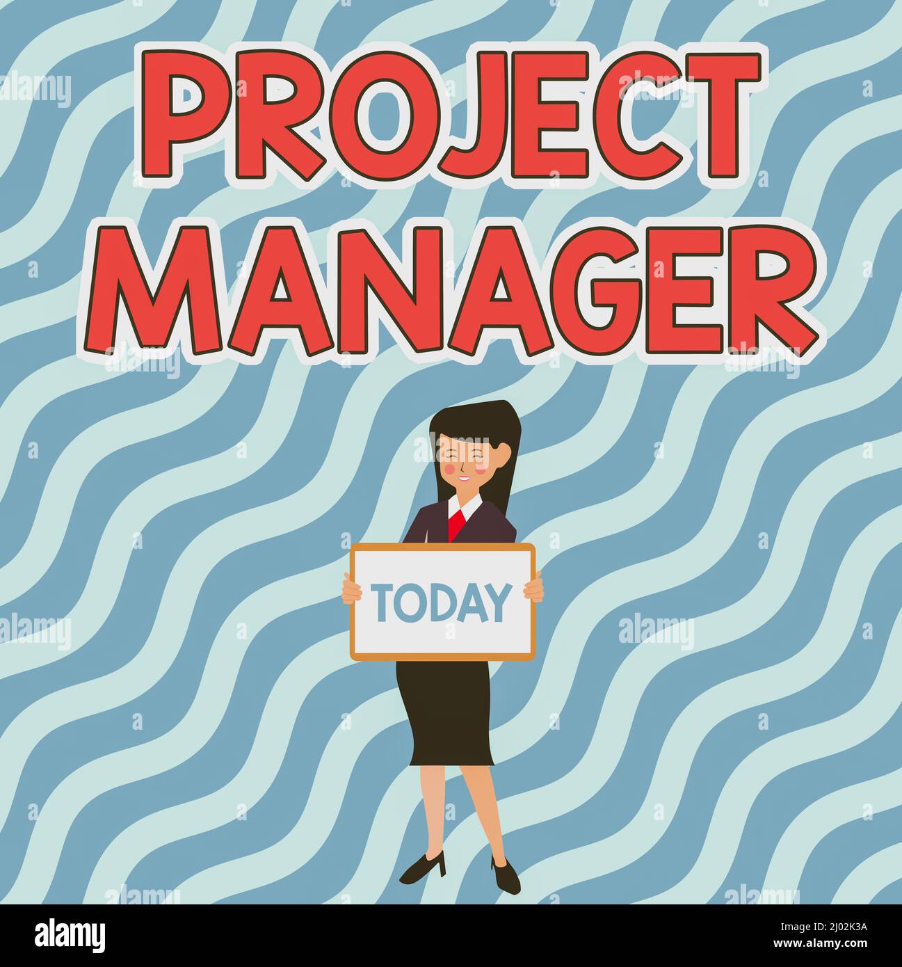 Hand writing sign Project Manager. Internet Concept overall charge of ...
