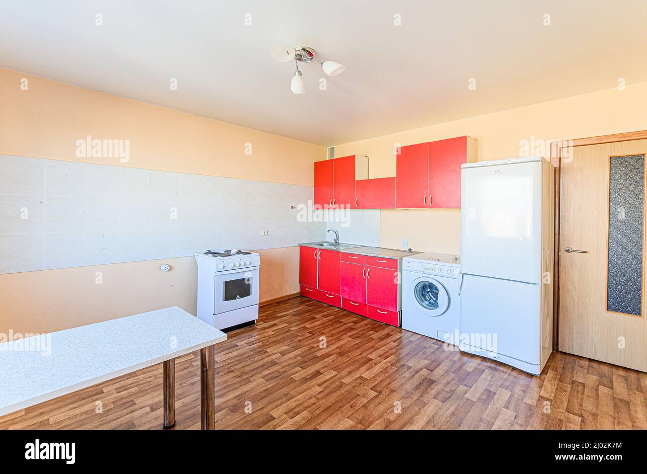 Russia, Moscow- May 21, 2020: interior apartment room kitchen and ...