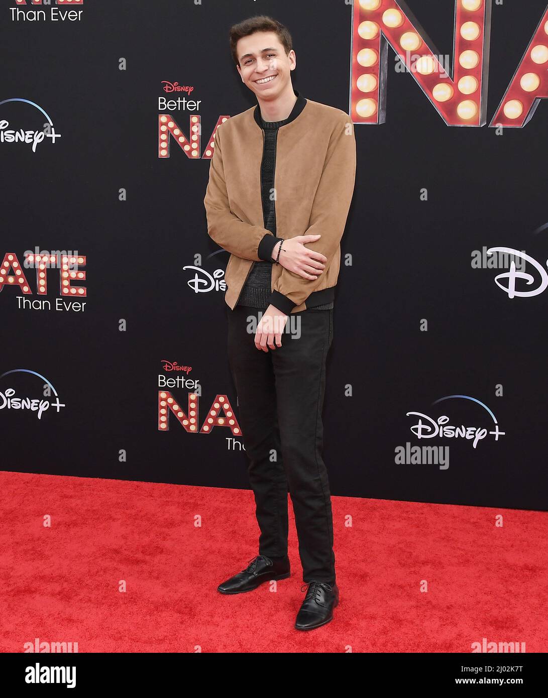 Hollywood, CA, US, March 15, 2022. Gabe Erwin arrives at Disney's ...