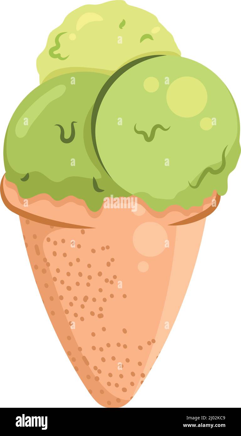 matcha ice cream isolated icon Stock Vector Image & Art - Alamy
