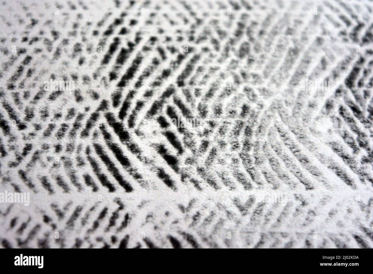 White office sheets of A4 paper, on which printed with a laser printer ...